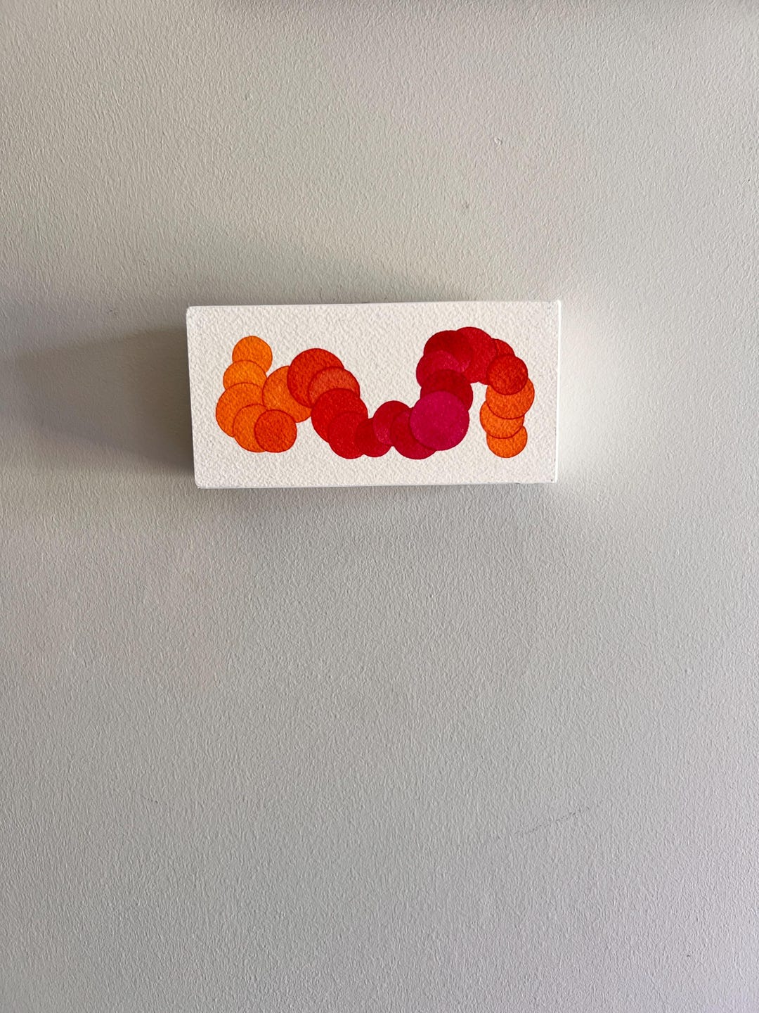 Spicy Circle Serpentine Watercolor Painting - Etsy