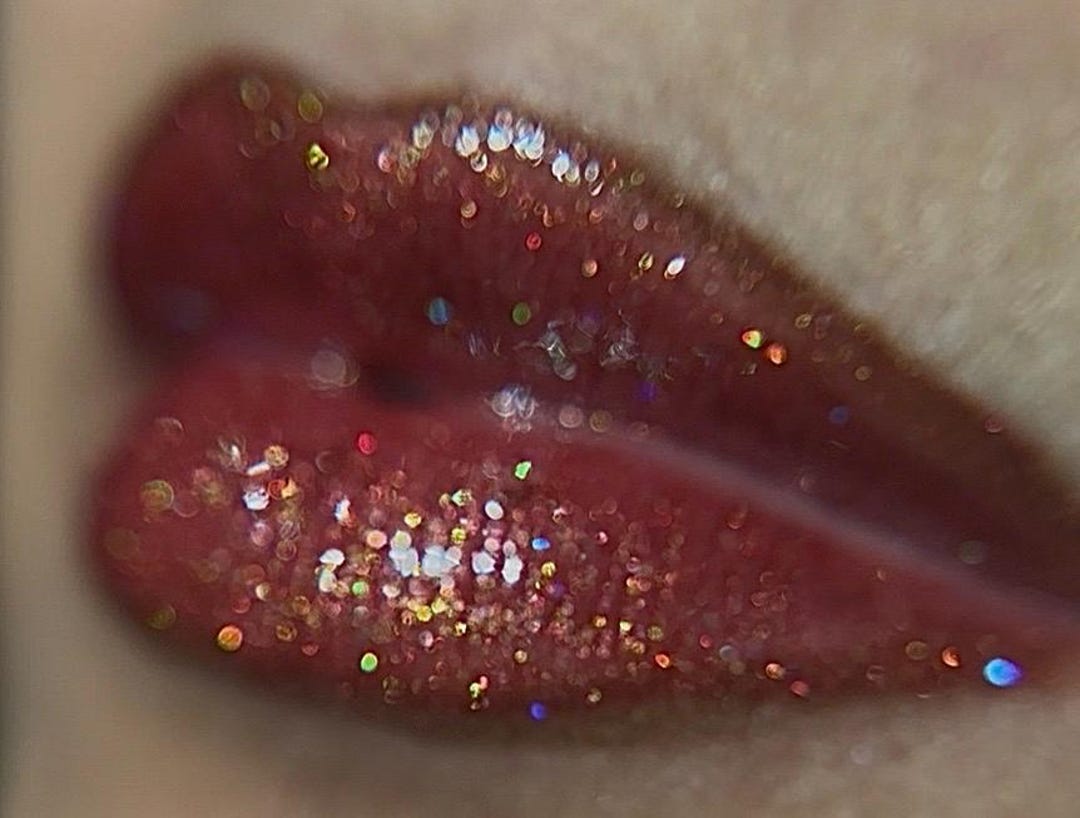 Vermillion Red ( Solar Inferno) Holographic Glitter Lip Gloss - Etsy
