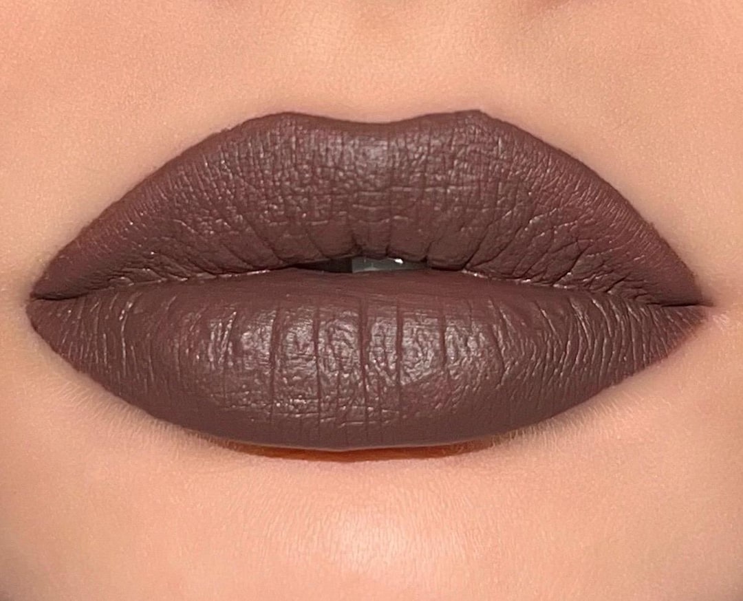 Dark Brown Matte Liquid Lipstick - Etsy