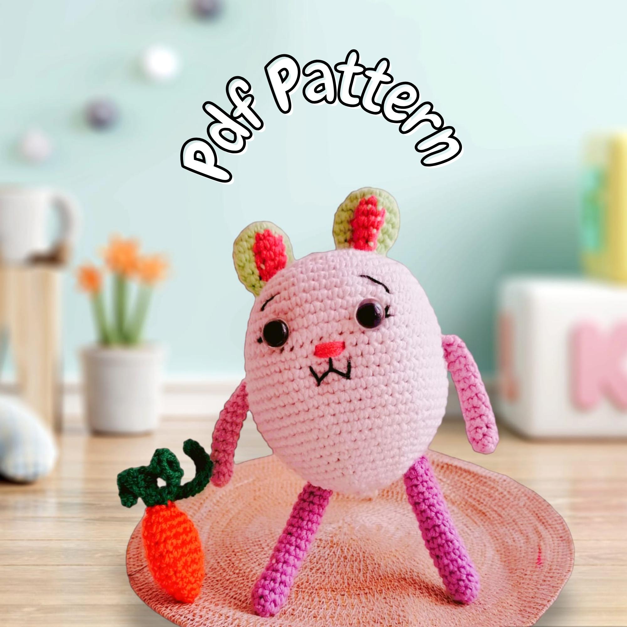 Molang Crochet Pdf Pattern Amigurumi Digital Product, English Pattern ...
