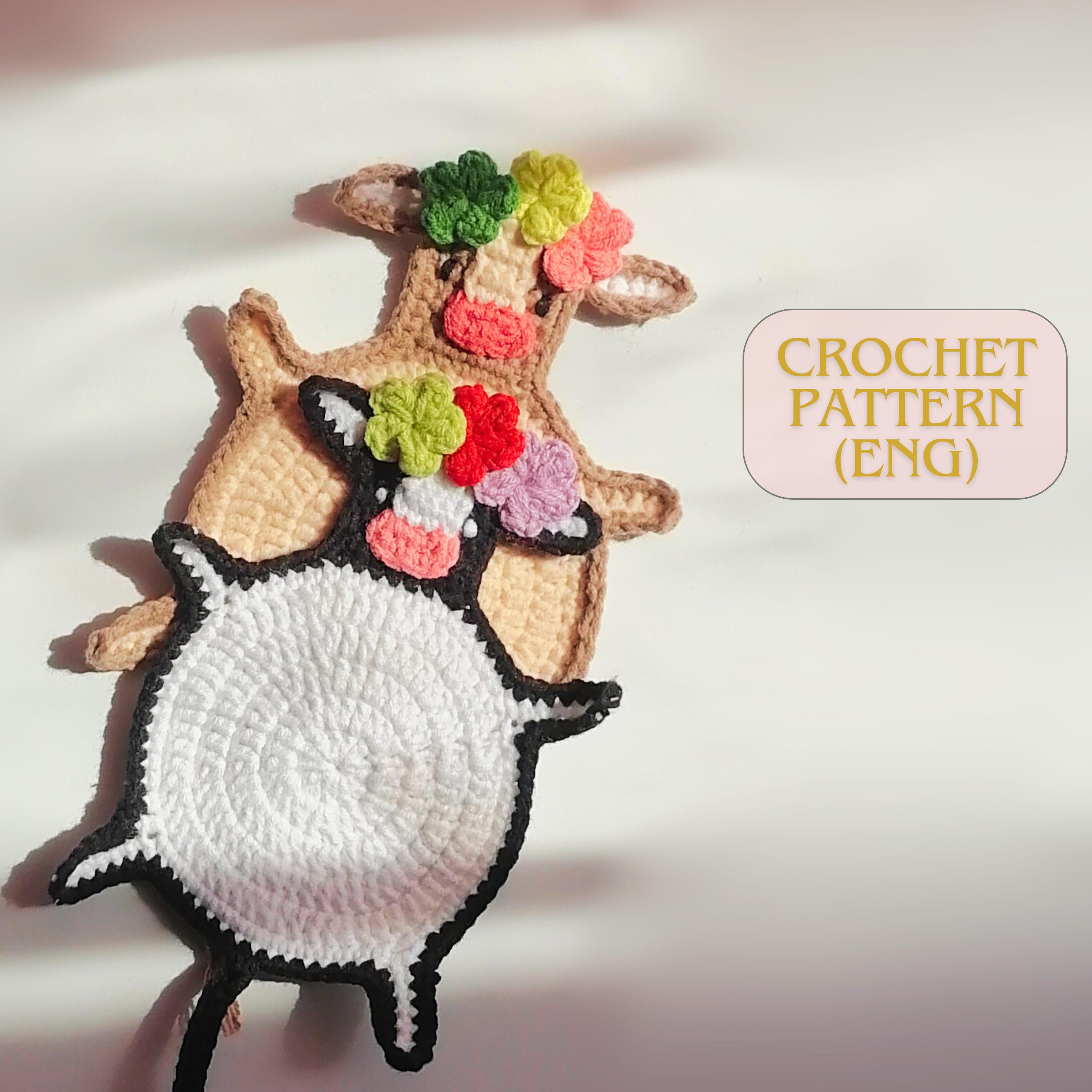 Crochet Cow Coaster Pattern: Farmhouse Decor PDF (english) - Etsy