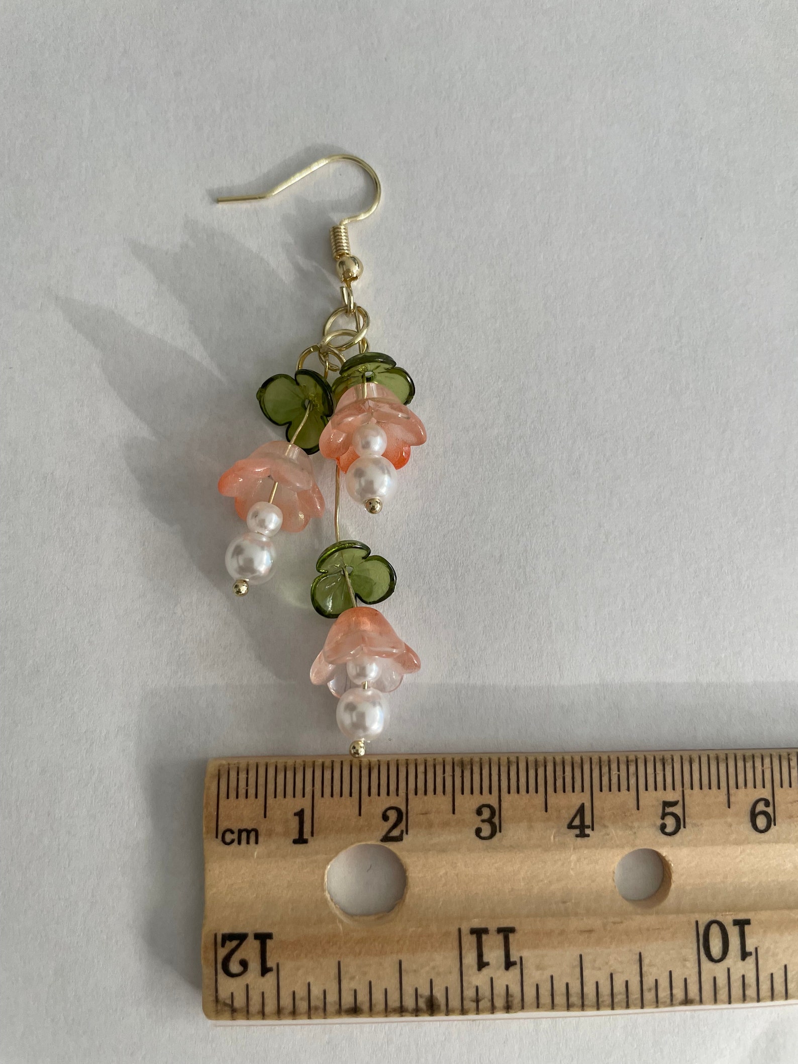 Flower Earring, Custom Earring, Gift for Her, Handmade Earring, Drop ...