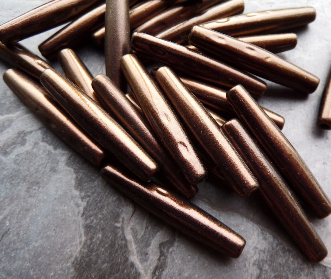 20 Vintage Lucite Tapered Tube Beads, Vintage Beads, Lucite Beads ...