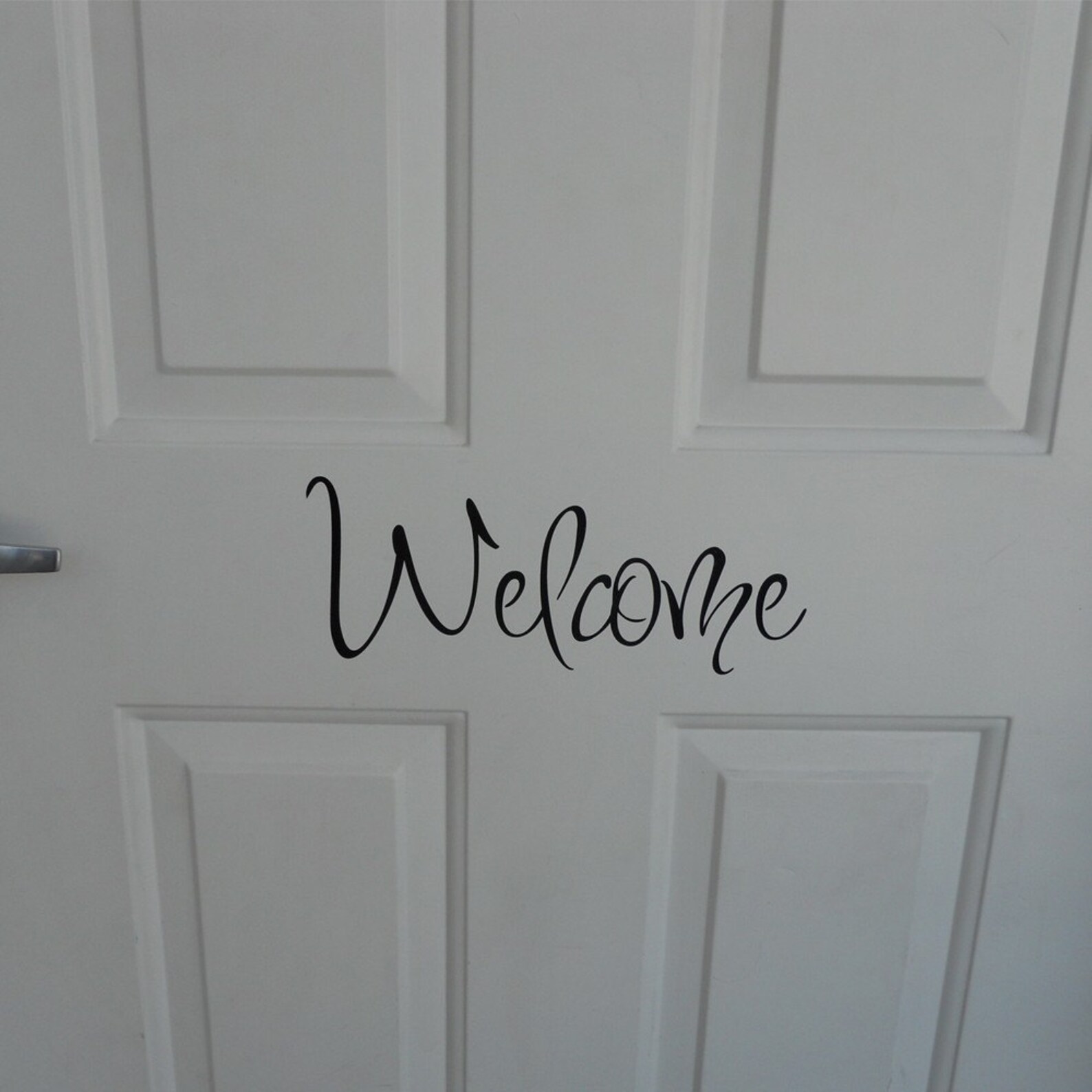 Welcome Front Door Vinyl Lettering | Etsy