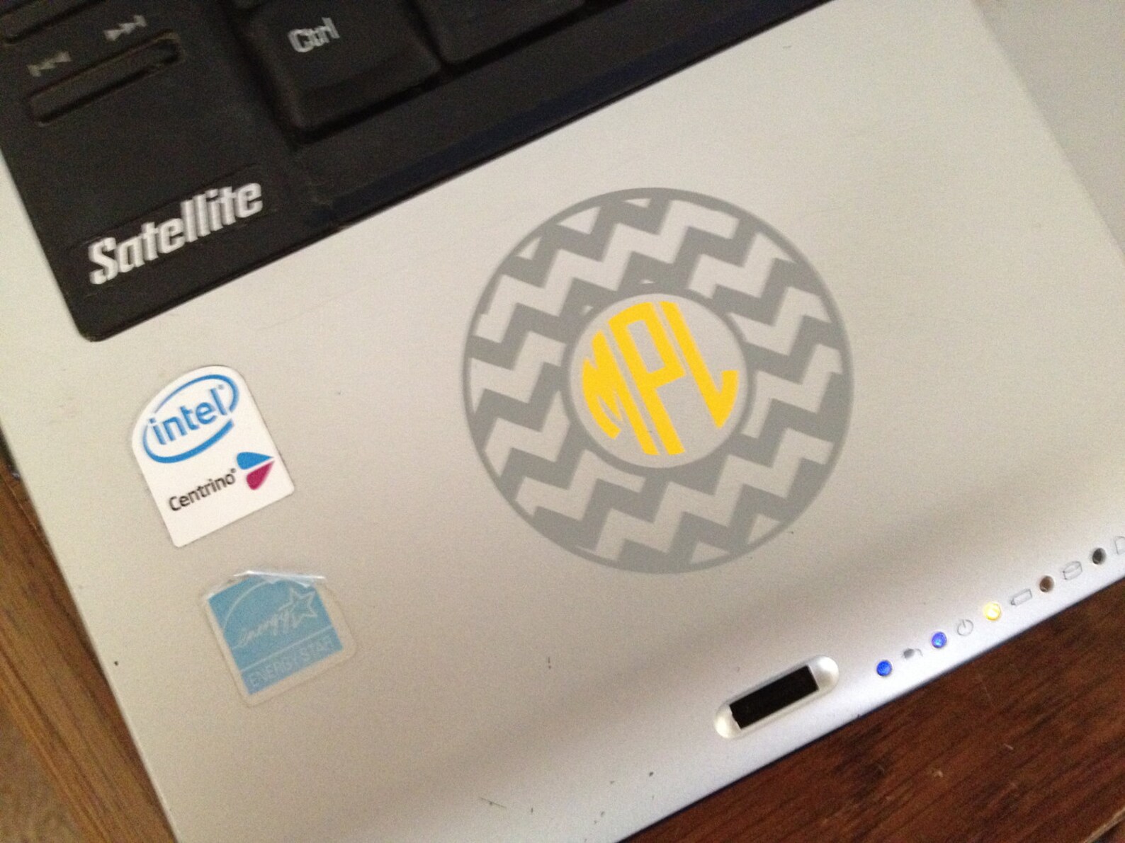 Chevron Monogram Decal 3 Sticker - Etsy