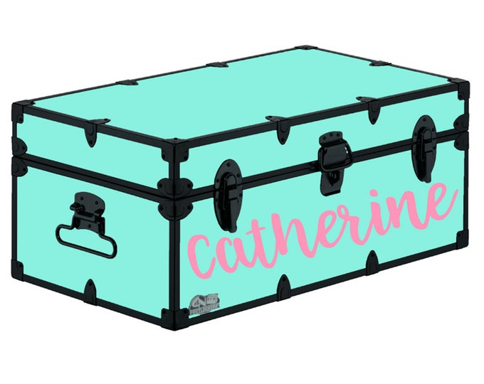 Personalized Camp Trunk Decal Custom Name Decal Brush - Etsy