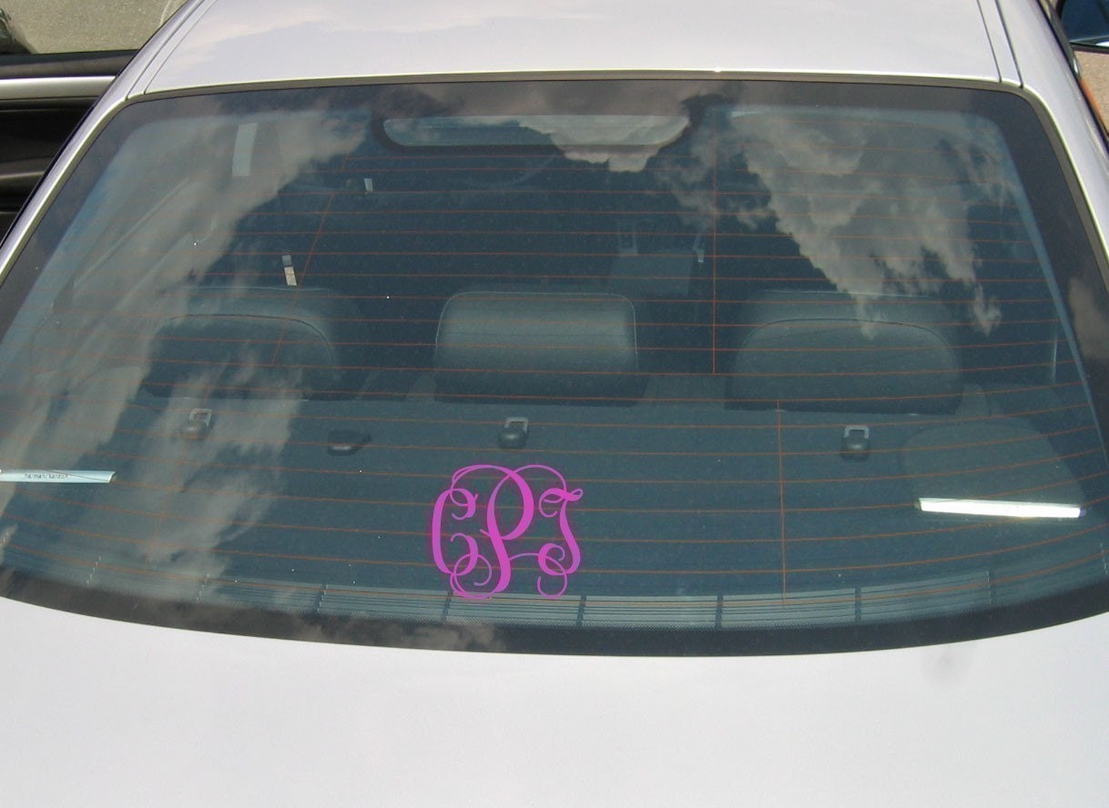 Vinyl Monogram - Etsy