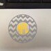 Chevron Monogram Decal 3 Sticker - Etsy