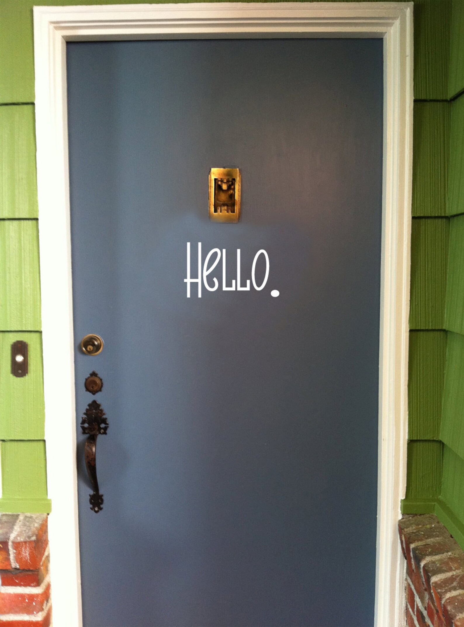 Hello Door Decal - Etsy