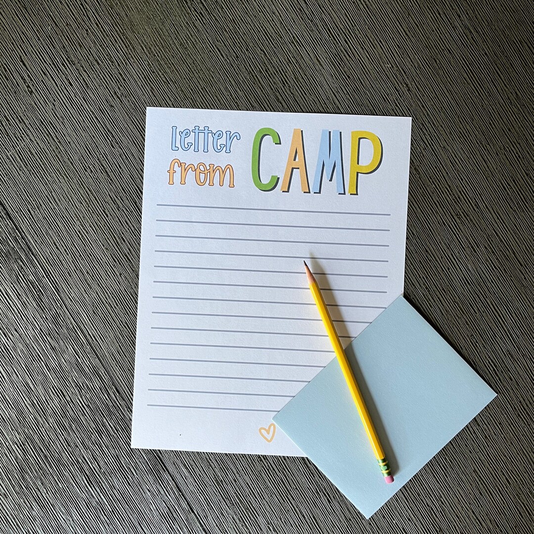 Letter From Camp - Camp Stationary - Summer Notes From Camp - Summer ...