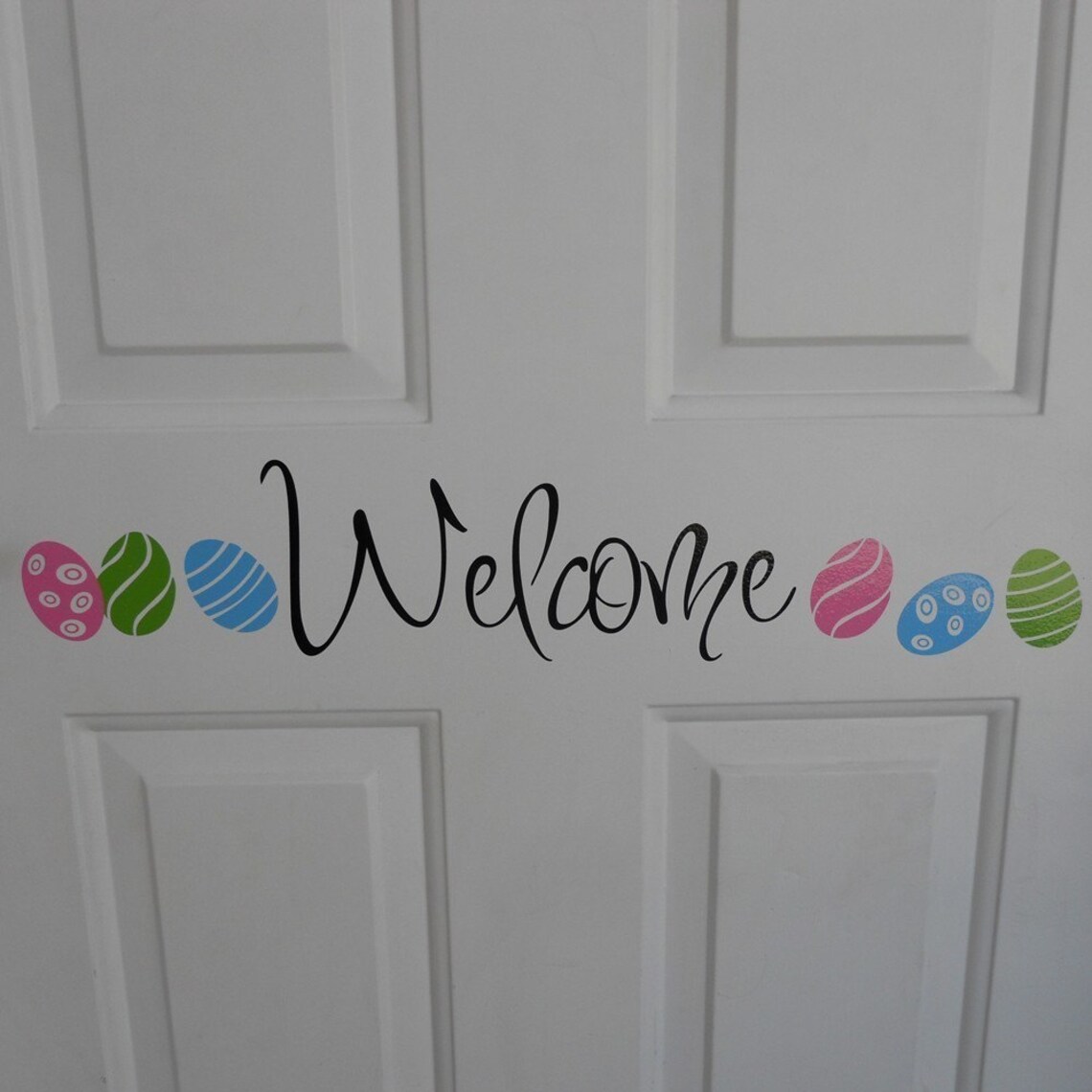Welcome Front Door Vinyl Lettering | Etsy