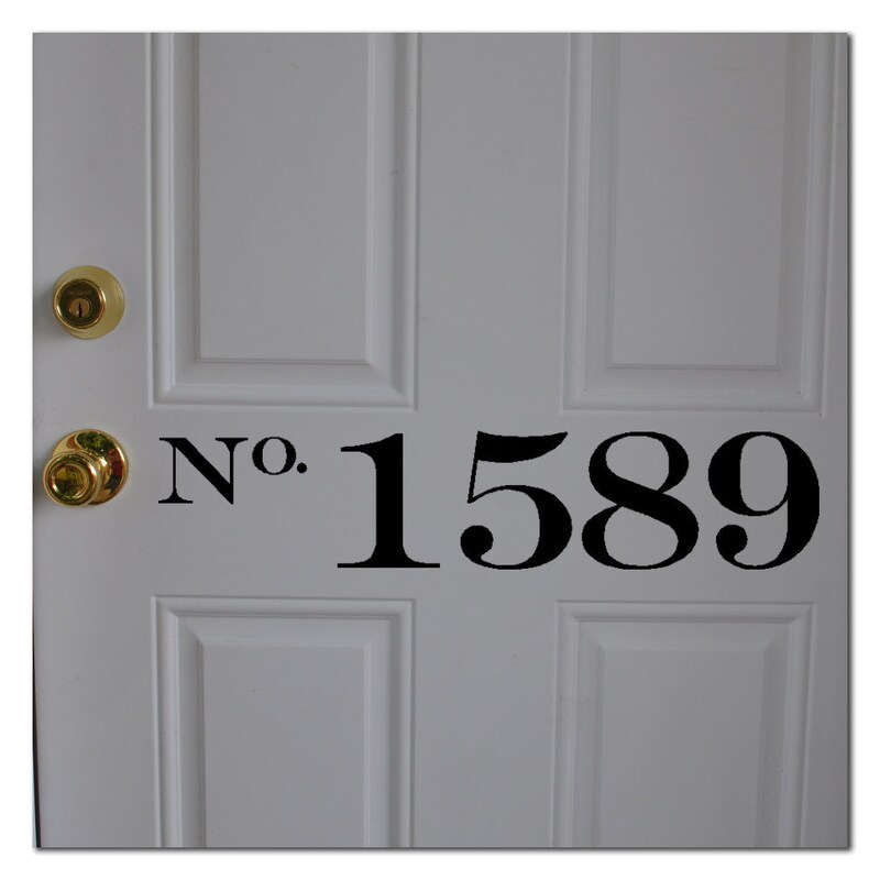 Vinyl House Numbers - Etsy