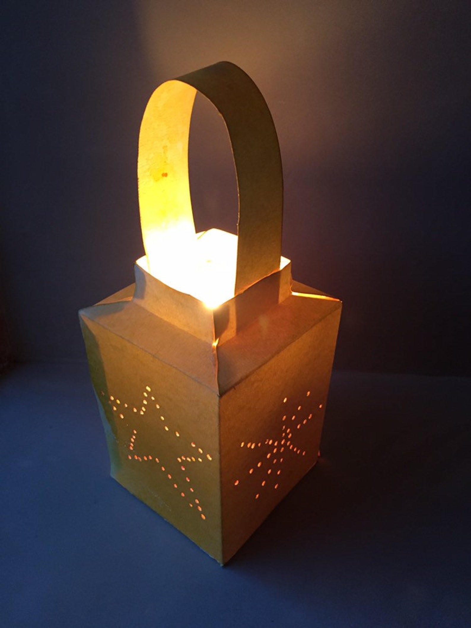 Plantilla PDF imprimible de linterna fácil de hacer, linterna de ...