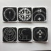 Symbolic Mini Note Cards With Envelopes, Tribal Mini Note Cards, Square ...