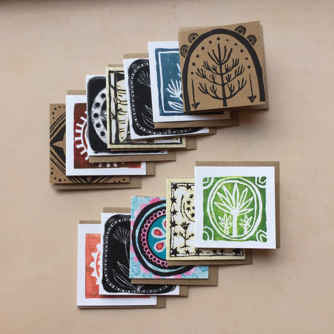 Choose Your Own Mini Card Set of 8, Combo Variety Pack Folded Mini Card ...