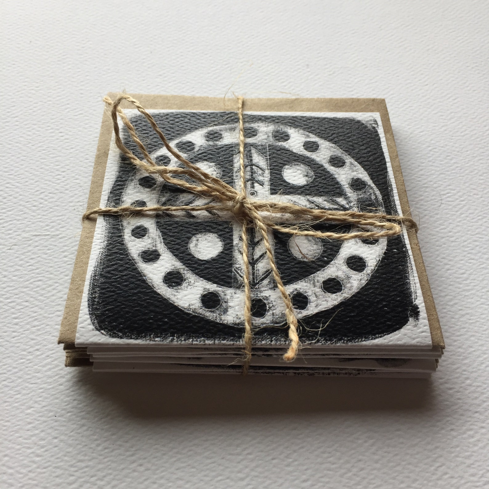 Symbolic Mini Note Cards With Envelopes, Tribal Mini Note Cards, Square ...