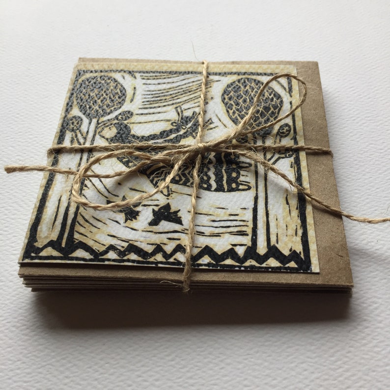 Combo Variety Pack of 6 Little Cards, Blank Folded Mini Card Assortment ...