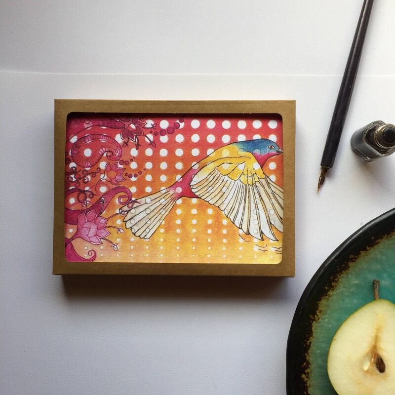 Polka Dot Bird - Etsy