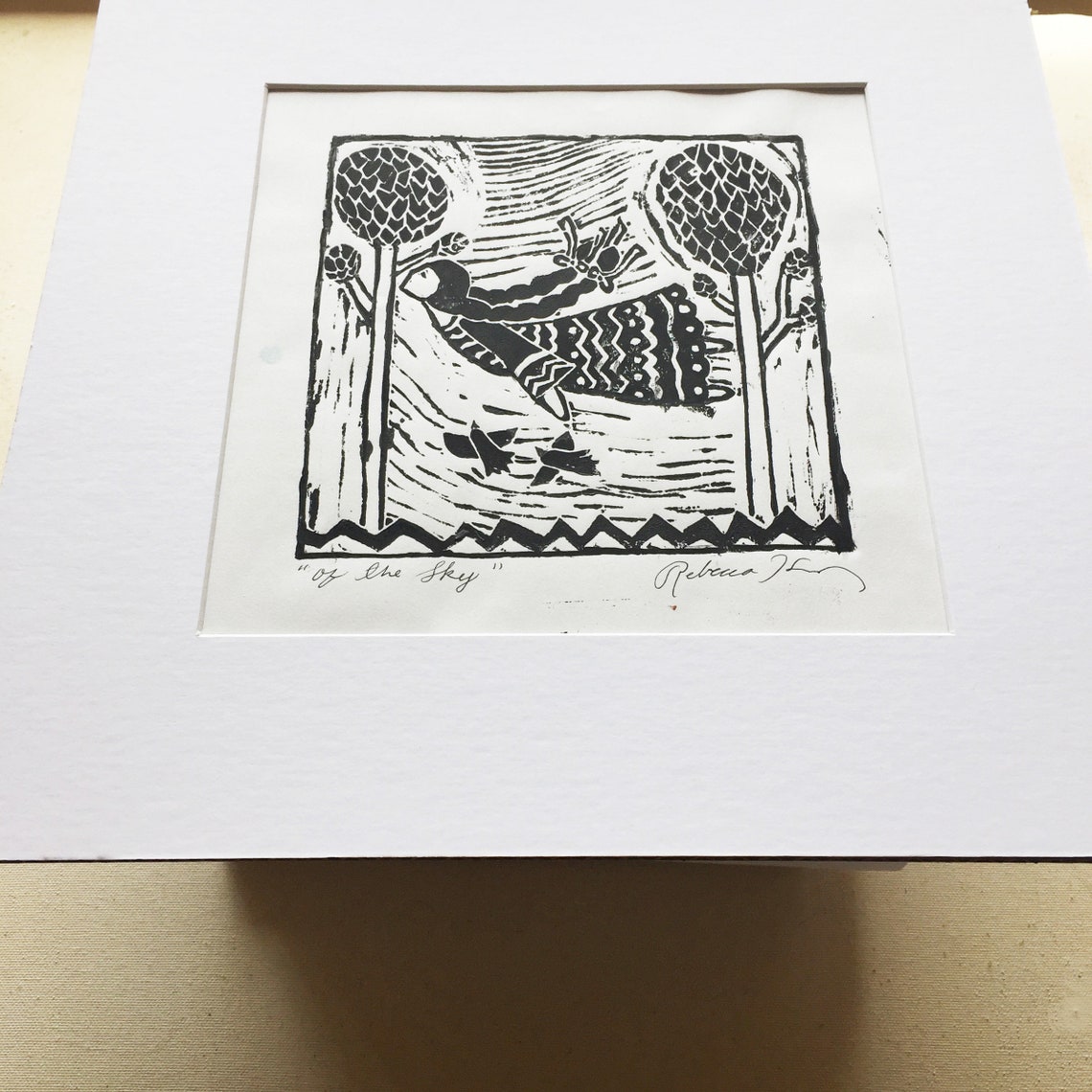 Handmade Original Lino Print Hand Printed Woodcut Art - Etsy