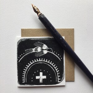 Symbolic Mini Note Cards With Envelopes, Tribal Mini Note Cards, Square ...