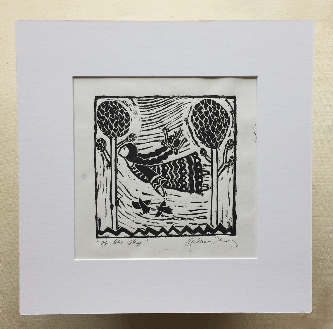Handmade Original Lino Print Hand Printed Woodcut Art - Etsy
