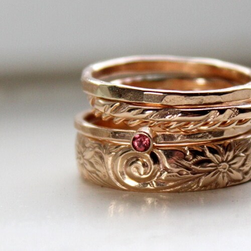 Orange Birthstone Topaz Ring November Birthday Gifts for | Etsy