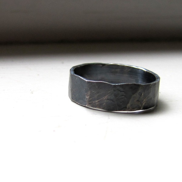 Rustic Mens Ring - Etsy