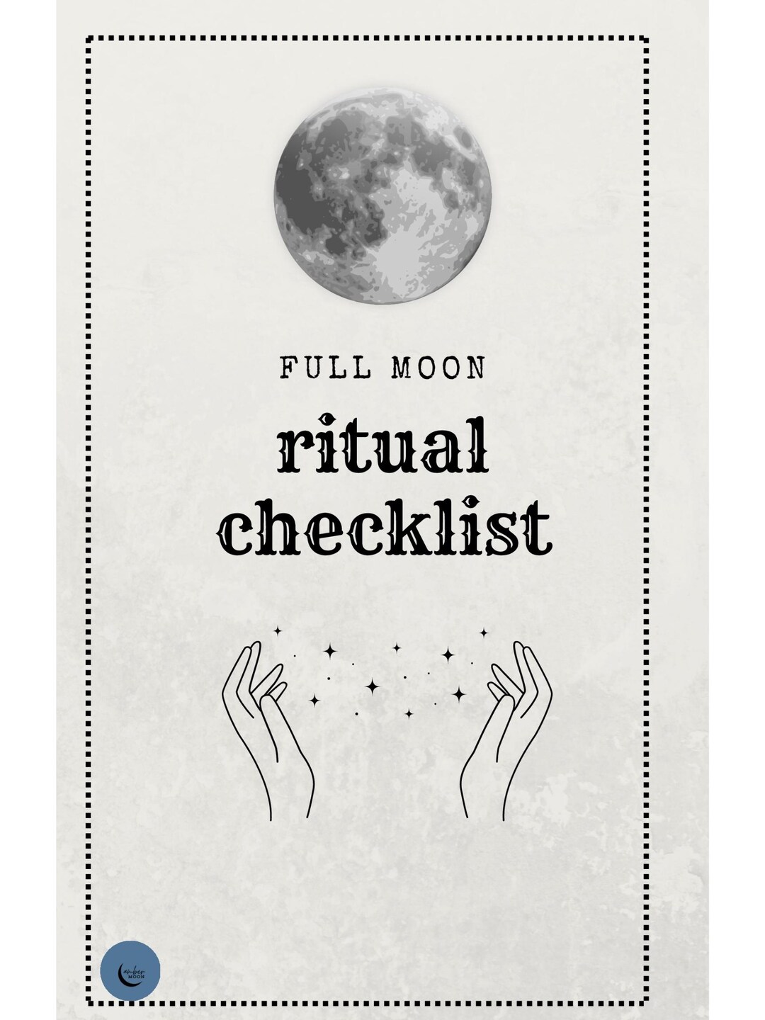Full Moon Ritual Checklist | Printable Spiritual Moon Manifestation PDF ...