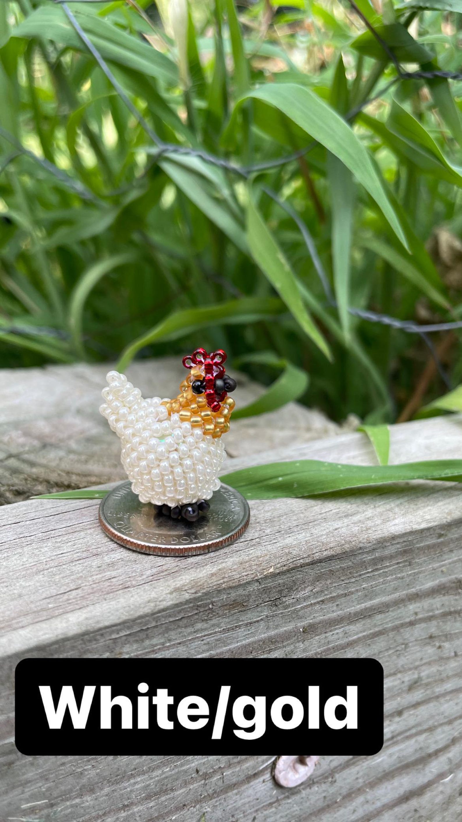 Stardew Chicken 4 Pack Beaded Plump Hen, 3D, Seed Bead, Nerdy, Chicken ...