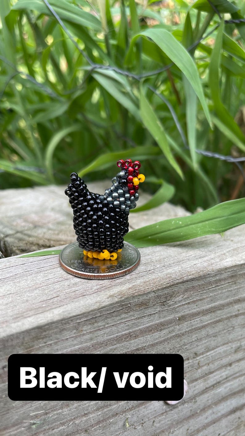 Stardew Chicken 4 Pack Beaded Plump Hen, 3D, Seed Bead, Nerdy, Chicken ...