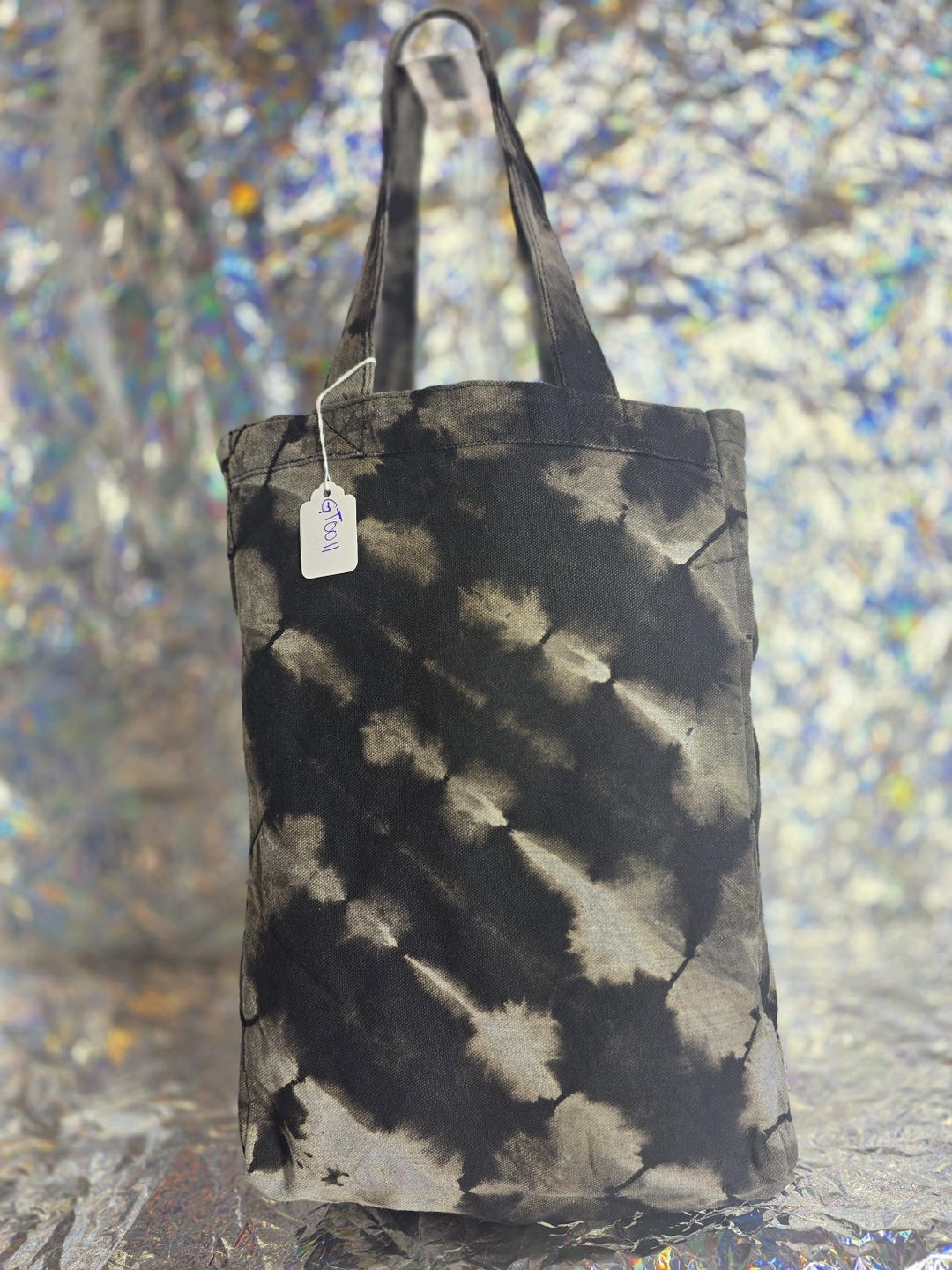 Reverse Tie Dye Over Shoulder Totes With Gusset - Etsy