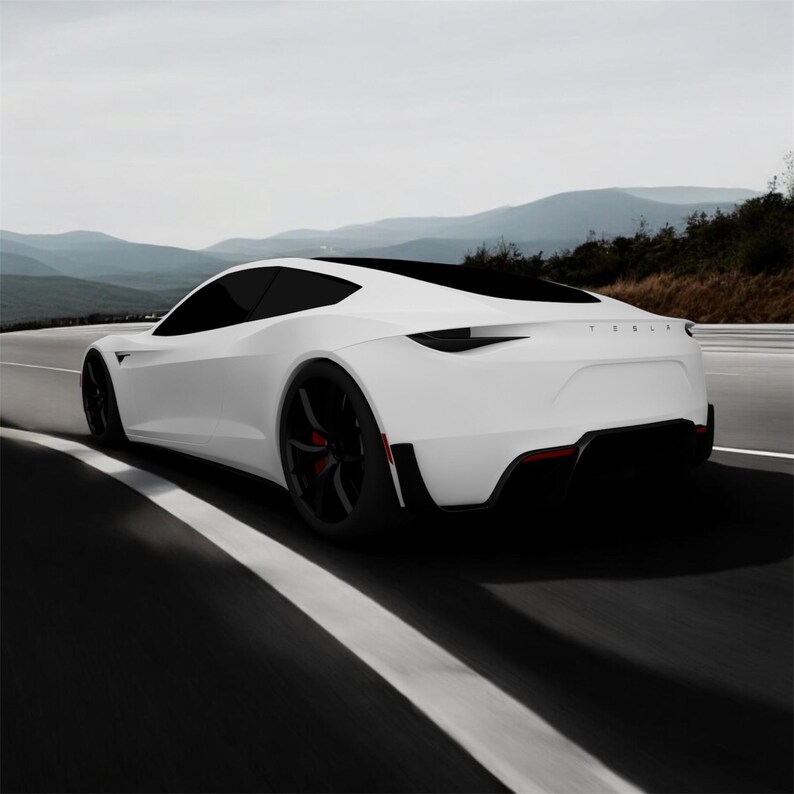 Tesla Roadster Model STL File | 3D Digital Print (digital Download) - Etsy