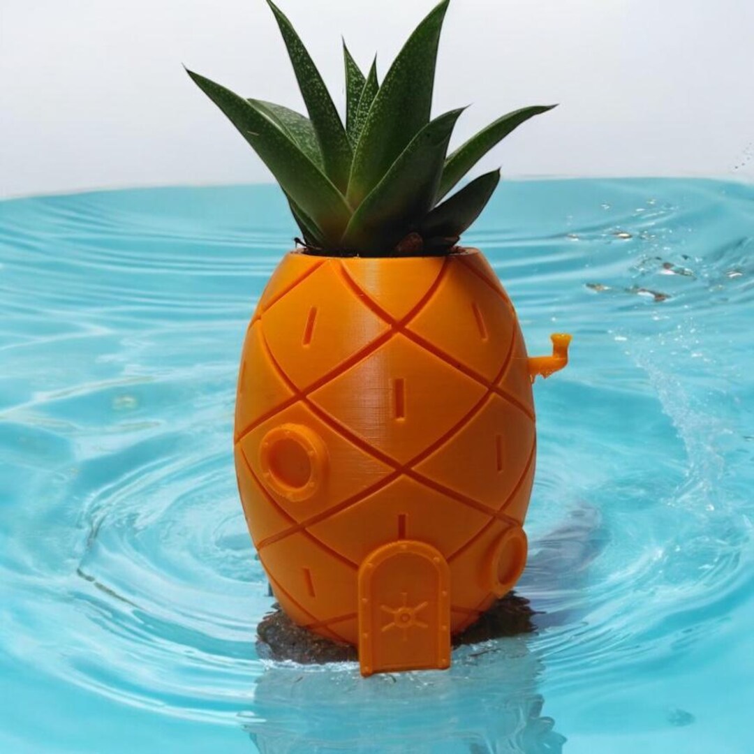 Spongebob Pineapple House Plant Holder: 3D Printer STL File - Etsy