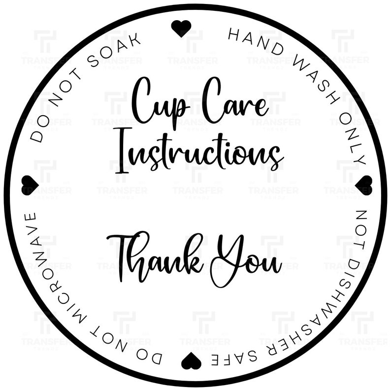 Cup Care Stickers PNG and Template - Etsy