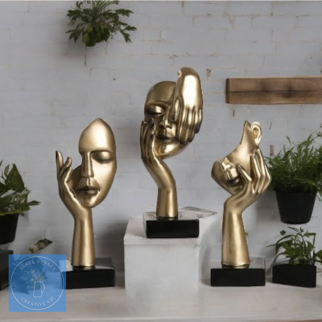 Abstract Thinker Statue Great for Offices, Living Rooms, and Common ...