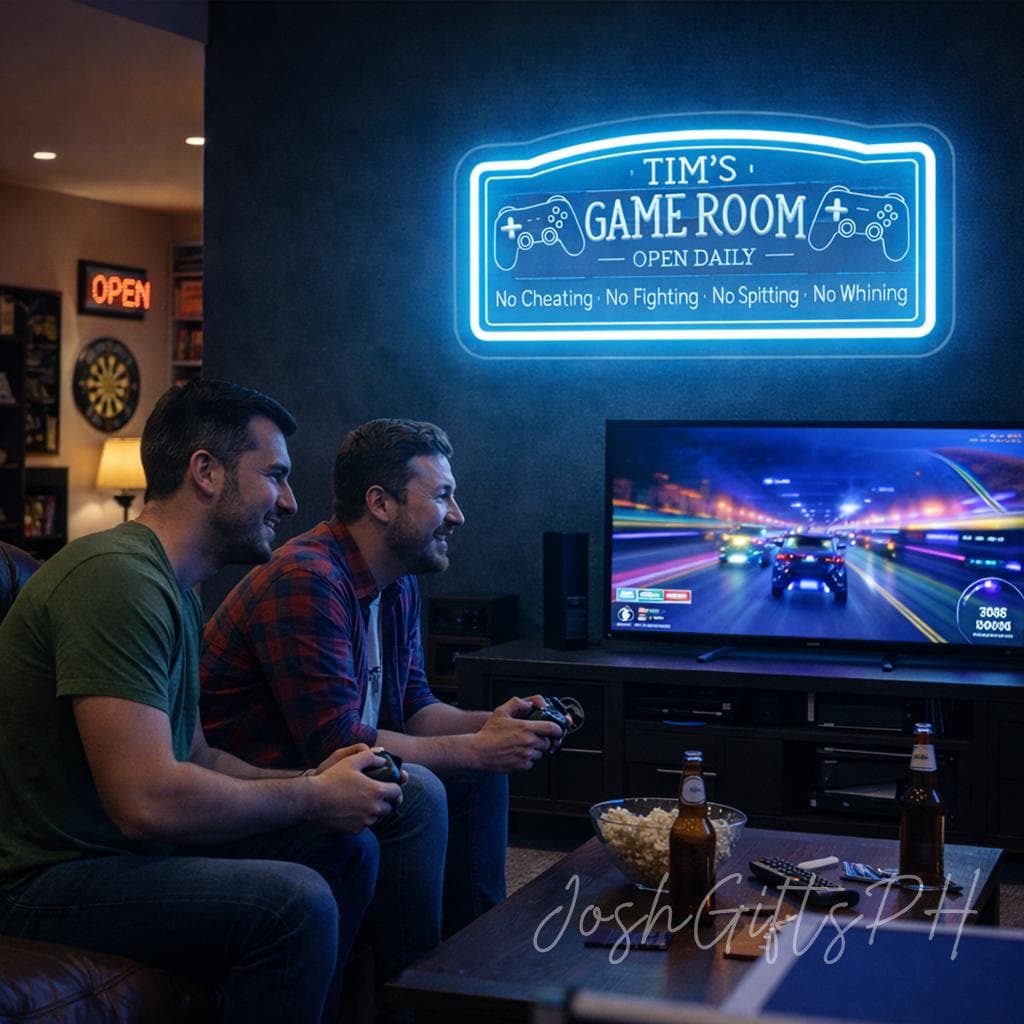 Custom Game Room Neon Sign, Cards Board Games Man Cave Decor,rec Room ...