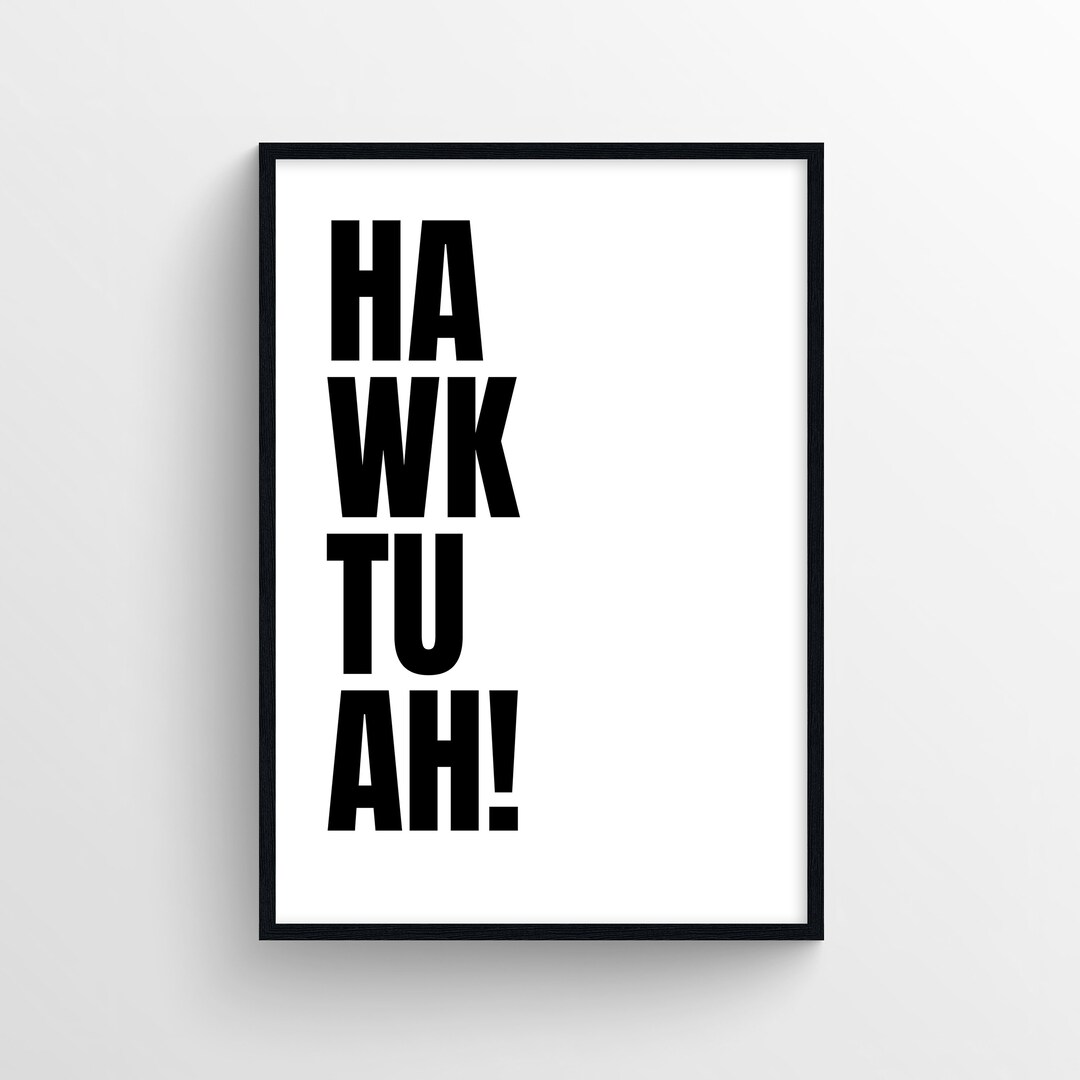 Hawk Tuah Art PRINTABLE Digital Wall Art, Home Office Decor, Funny ...