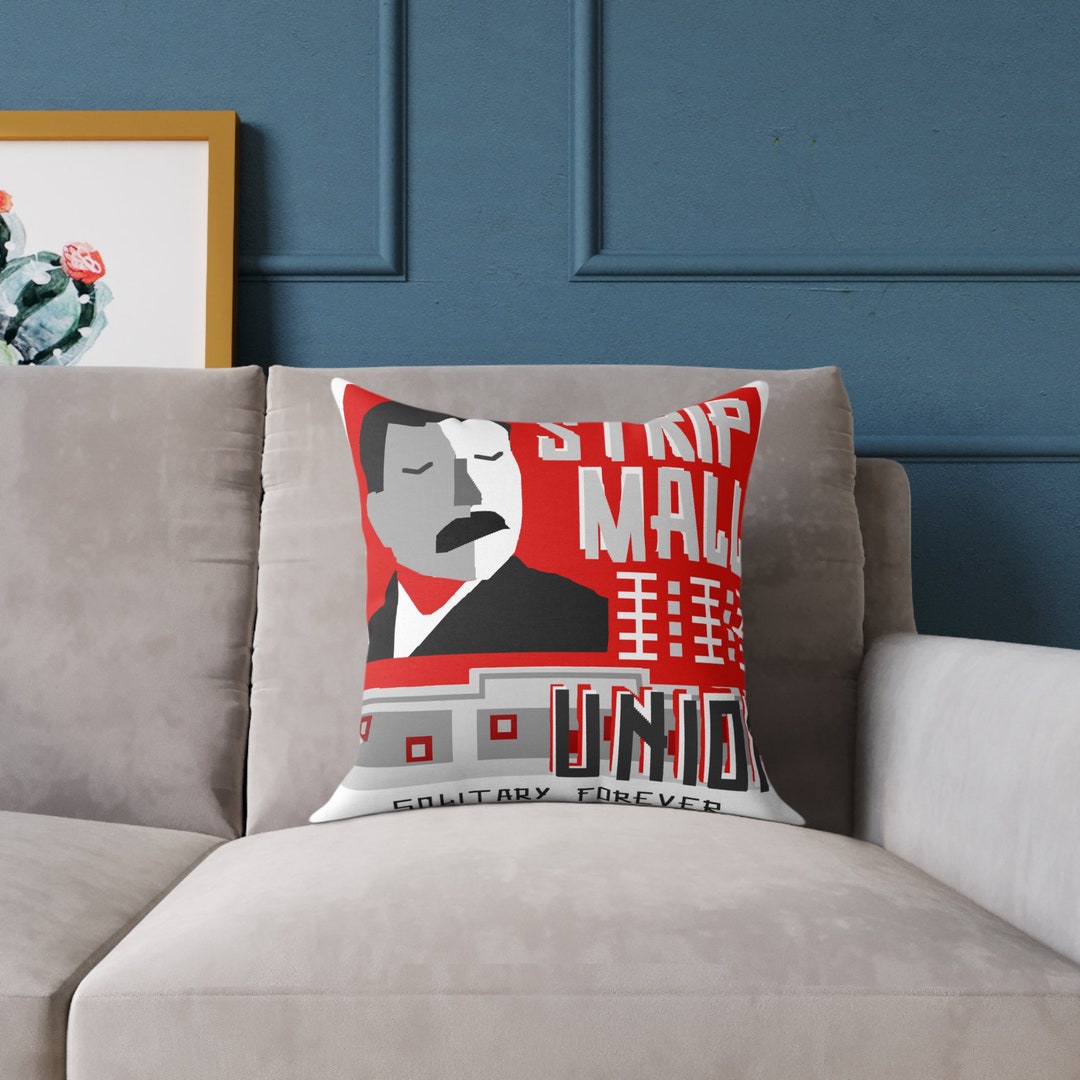 Soviet Strip-mall Union Design Square Poly Canvas Pillow - Etsy