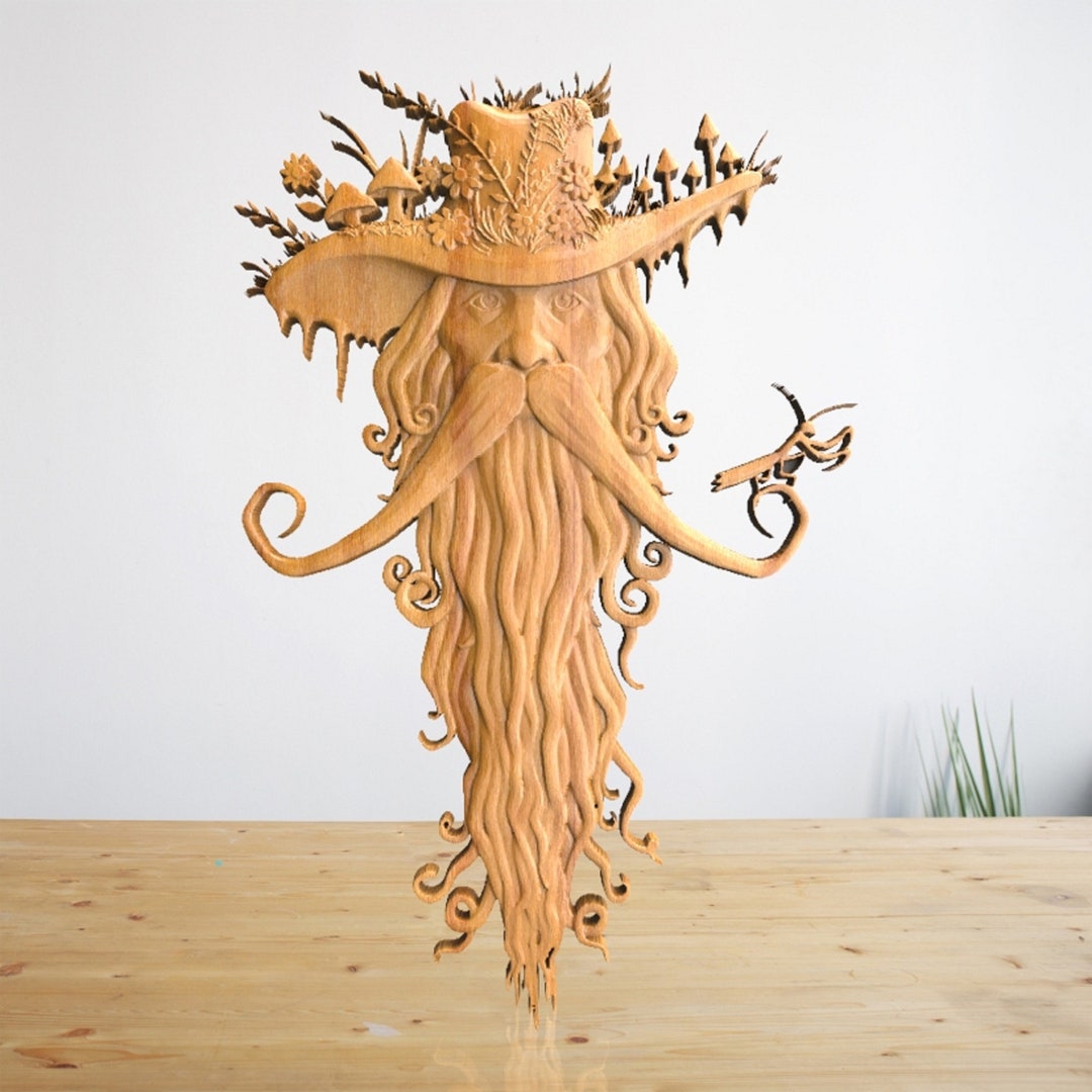Wizard - STL File for CNC Wood Carving, Cnc Router Files - Etsy