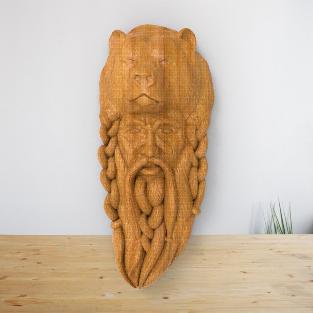 Bear Hat Man - STL File for CNC Wood Carving, Cnc Router Files - Etsy