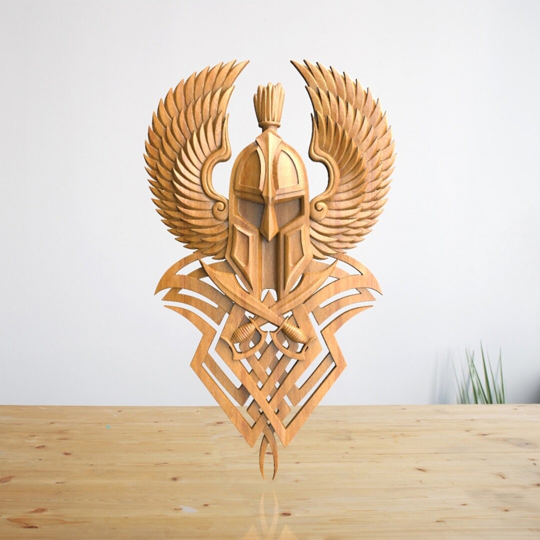 Knight Mask 3D Relief - STL File for CNC Wood Carving, Cnc Router Files ...