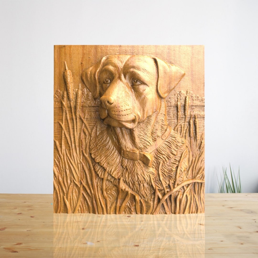 Hunting Dog - STL File for CNC Wood Carving, Cnc Router Files - Etsy