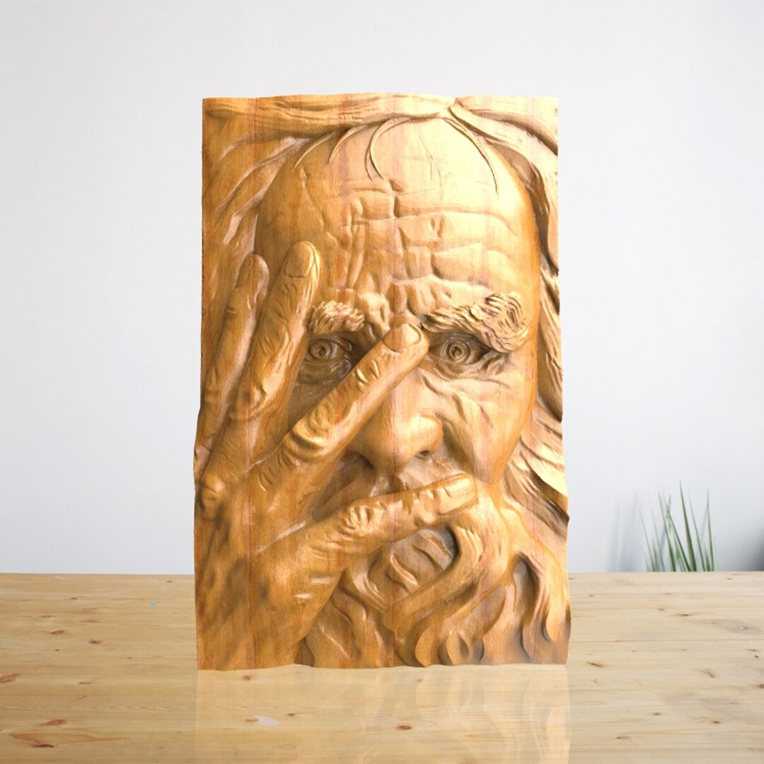 Old Man Saint Peter - STL File for CNC Wood Carving, Cnc Router Files ...