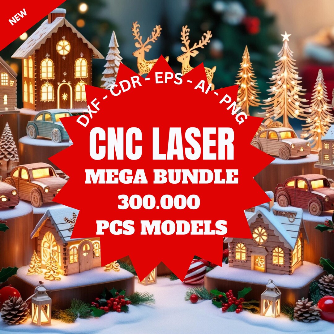 Lasercut Files Mega Bundle, 299.9K Files 3D 2D Mega Pack, Lasecut ...