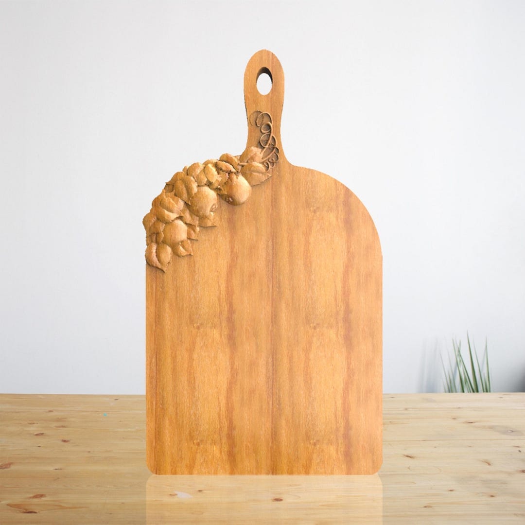 3D Cutting Board - STL File for CNC Wood Carving, Cnc Router Files - Etsy