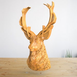 Deer Head - STL File for CNC Wood Carving, Cnc Router Files - Etsy