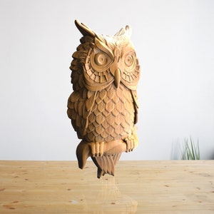 Owl - STL File for CNC Wood Carving, Cnc Router Files - Etsy
