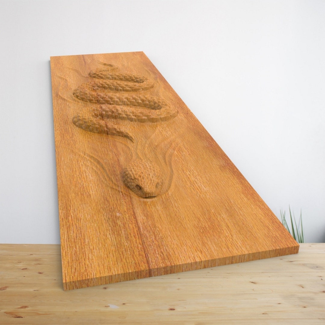 Swimming Snake - STL File for CNC Wood Carving, Cnc Router Files - Etsy