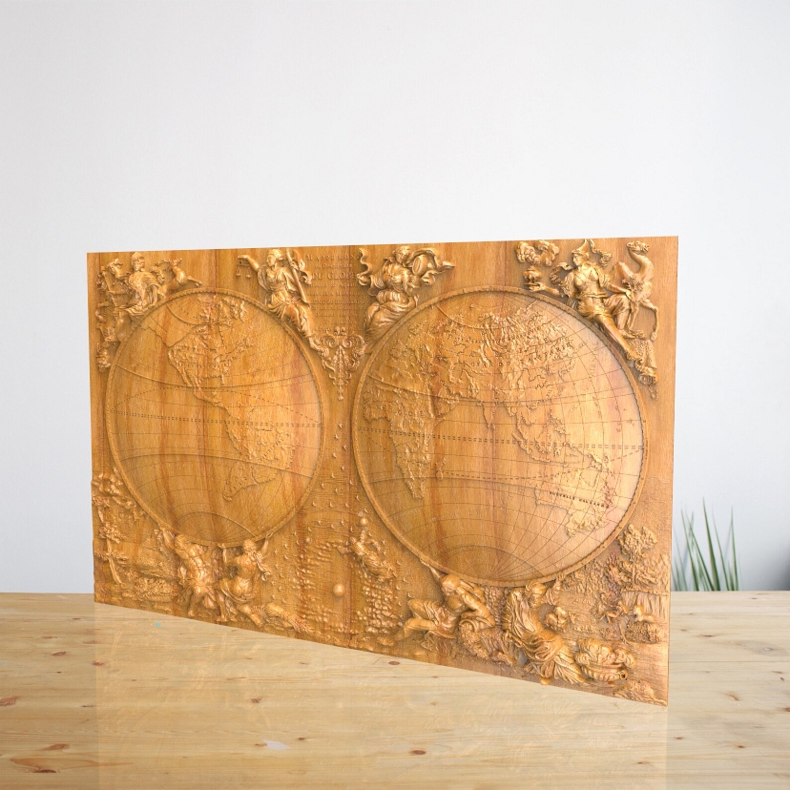 World Map Relief STL File for CNC Wood Carving, Cnc Router Files - Etsy