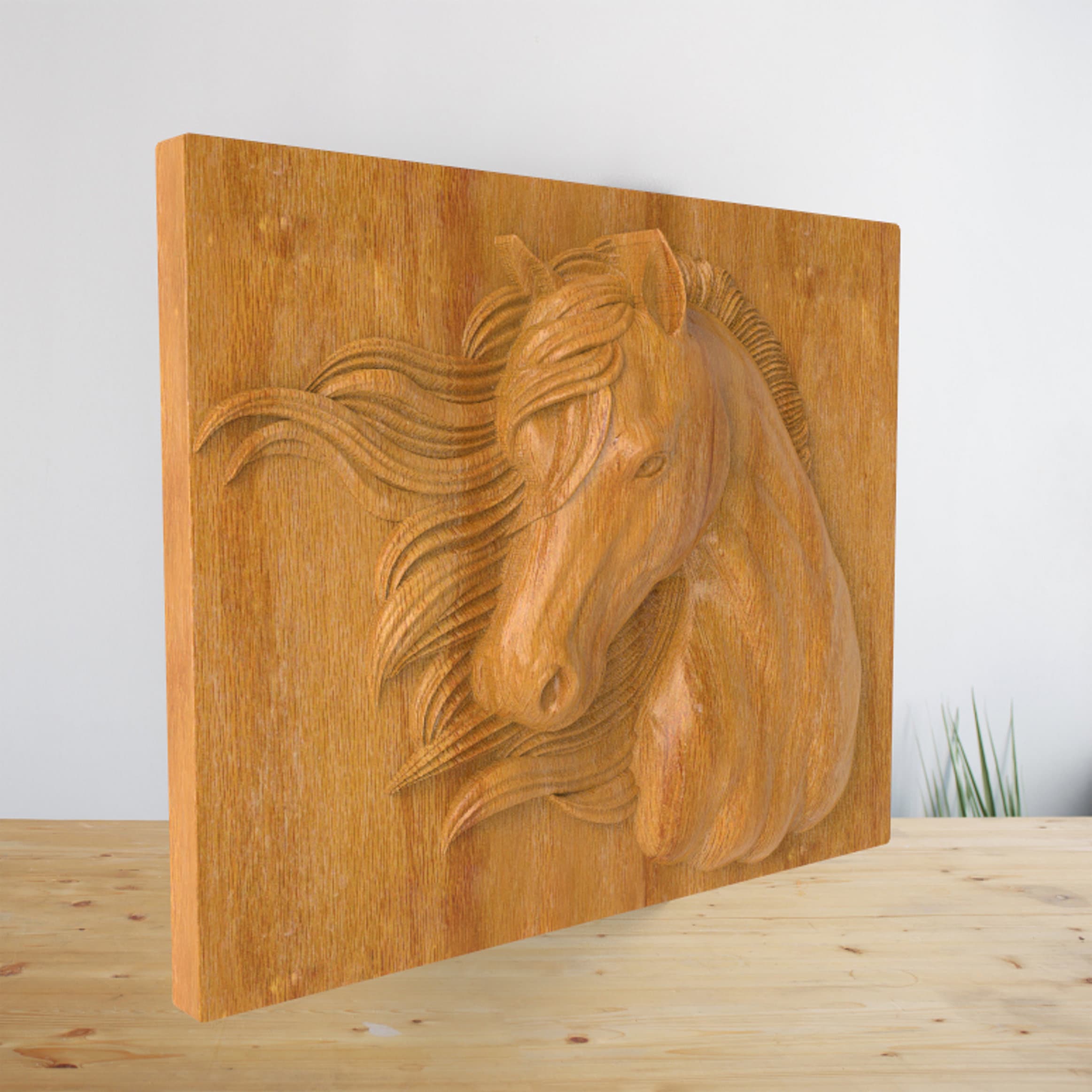 Horse STL File for CNC Wood Carving, Cnc Router Files - Etsy